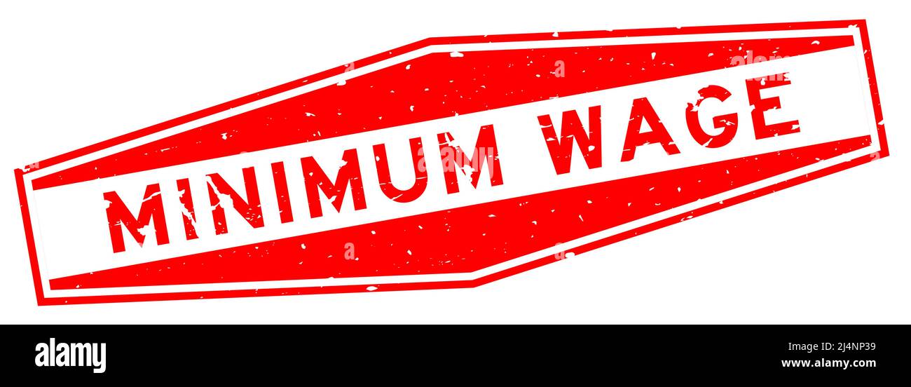 Minimum wage stamp Stock Vector Images - Alamy