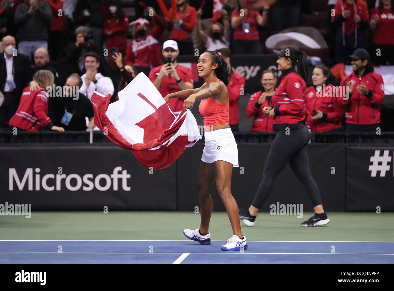 Vancouver, Canada. 16th Apr 2022. Canada's Leylah Annie Fernandez ...