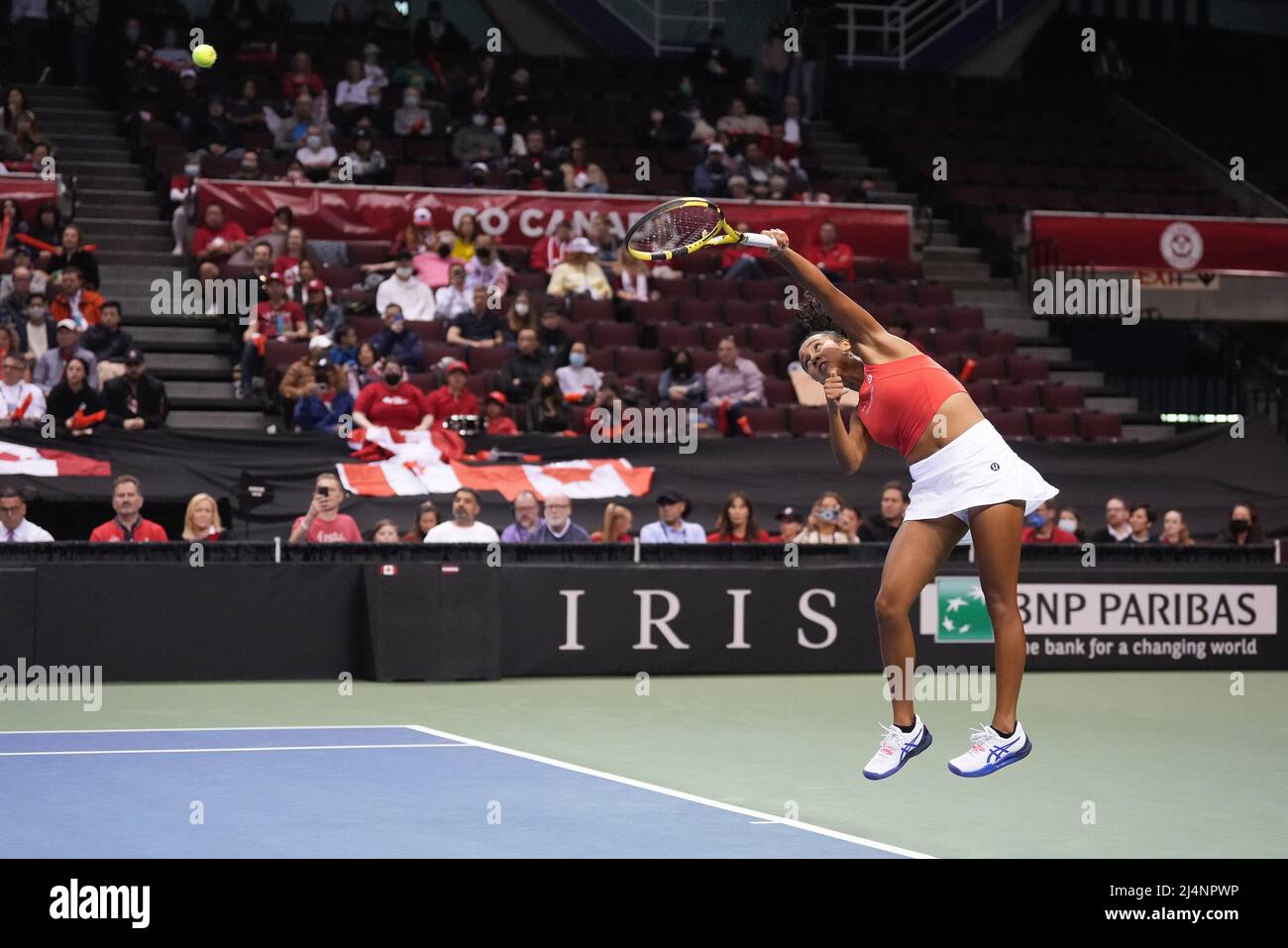Vancouver, Canada. 16th Apr 2022. Canada's Leylah Annie Fernandez ...