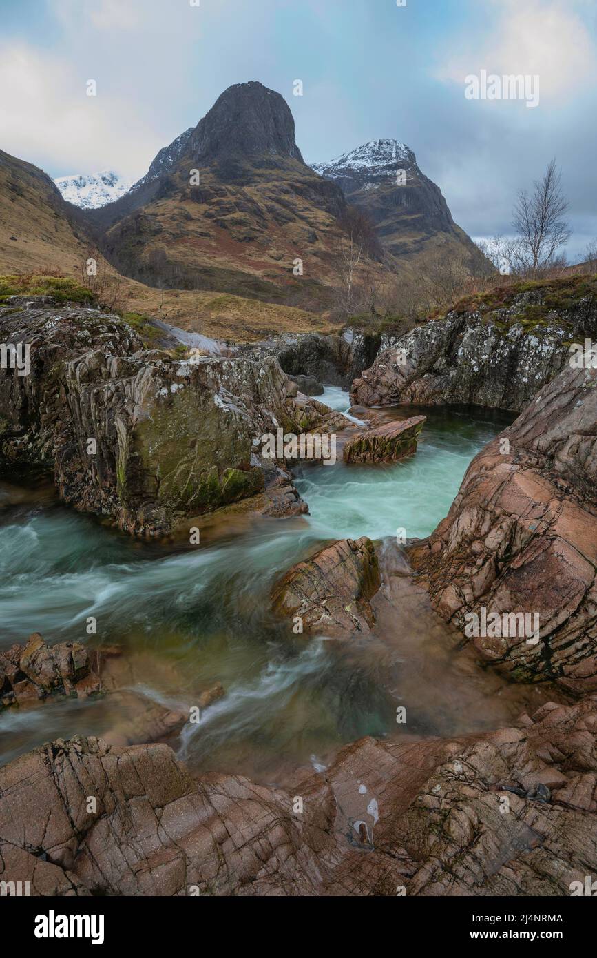 Beautiful landscape image of vibrant River Coe flowing beneath ...