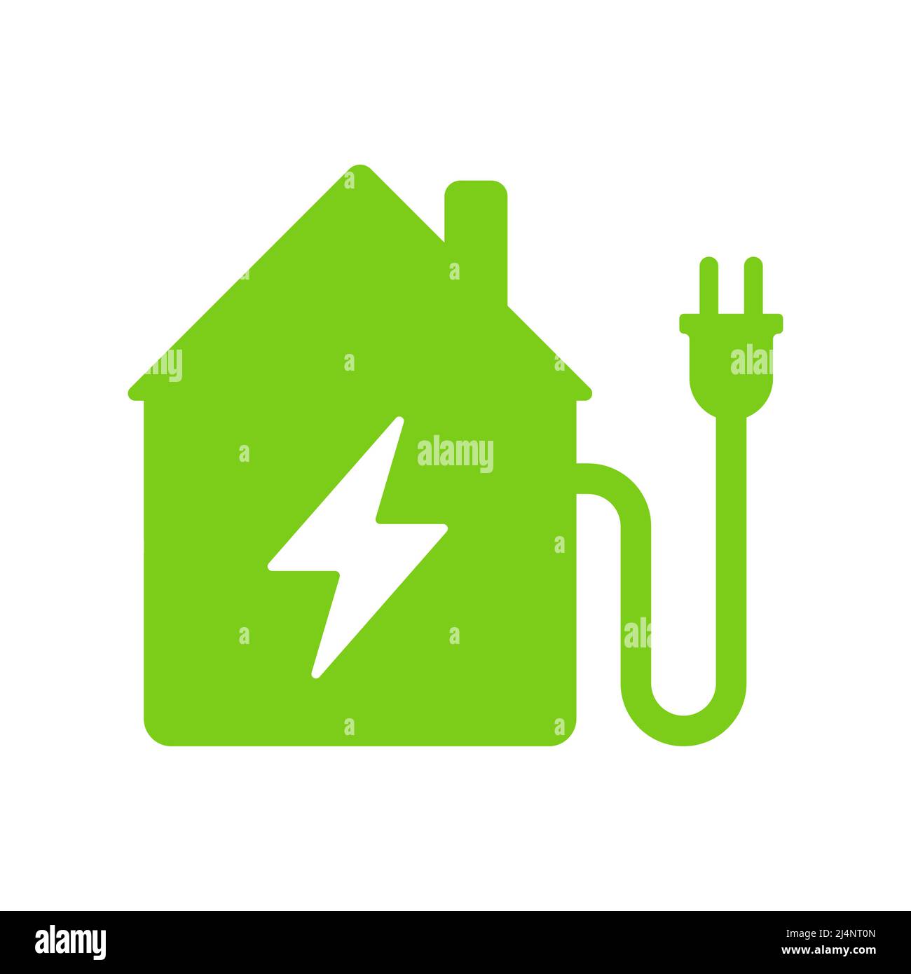 Green electricity icon Stock Vector Images - Alamy