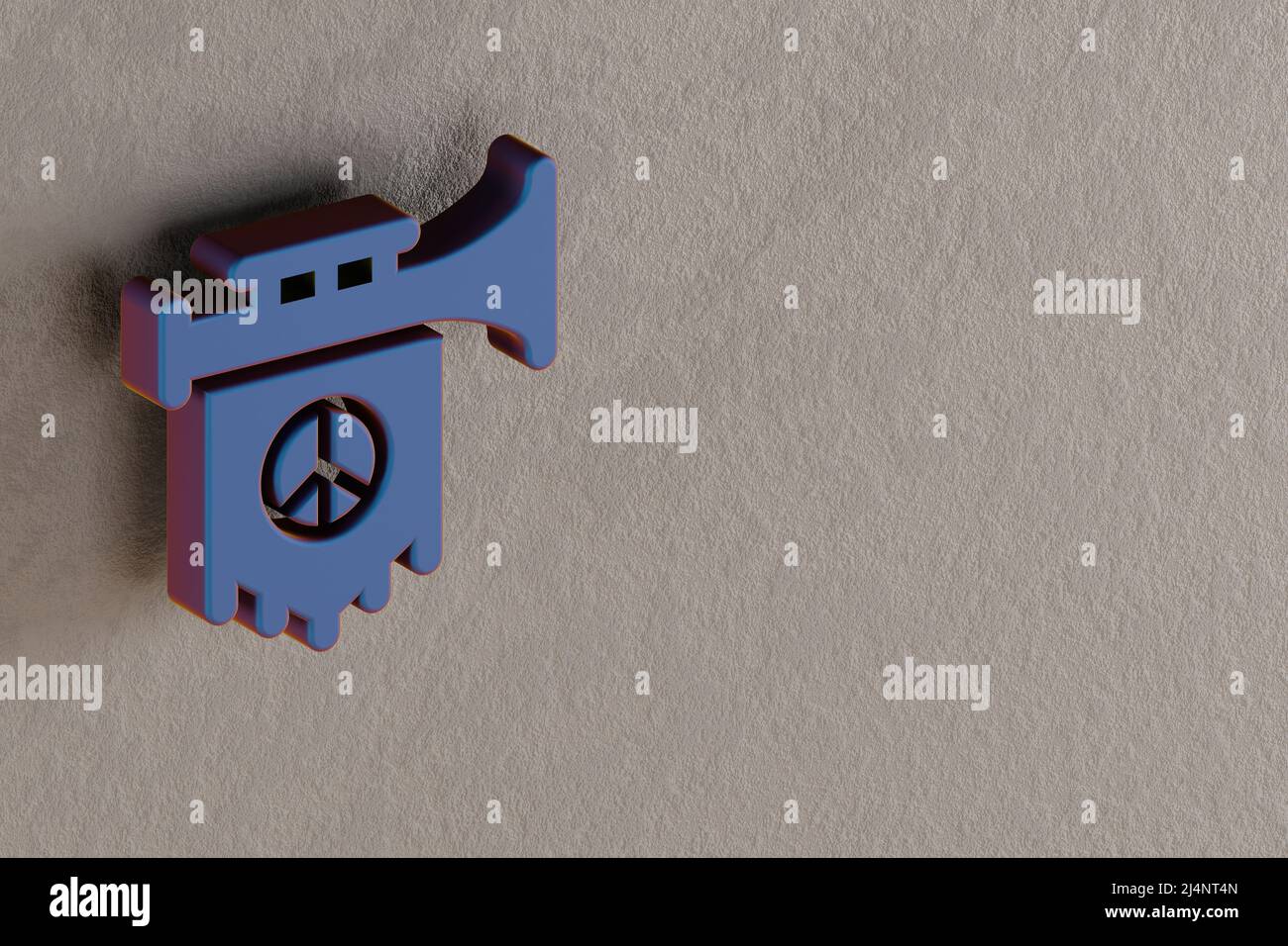 Beautiful abstract illustrations Blue Peace with flag symbol icons on a ...