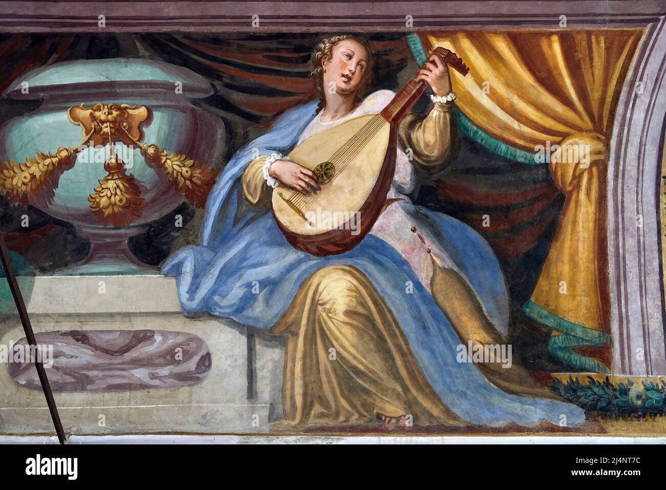 La Musica - affresco della Sala di Mercurio - Giovanni Maria Conti ...