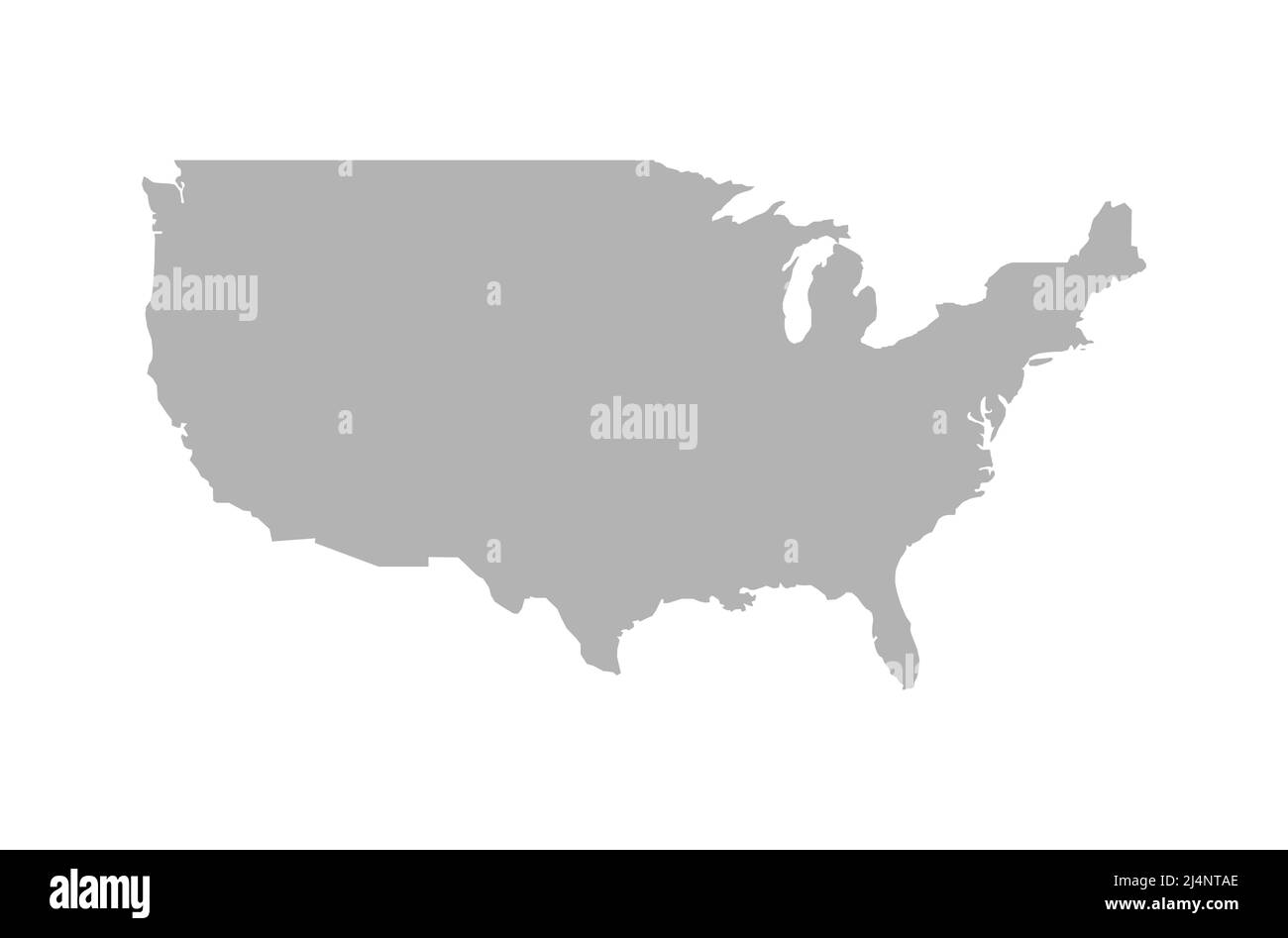 Vector map of the United States of America Stock Vector Image & Art - Alamy