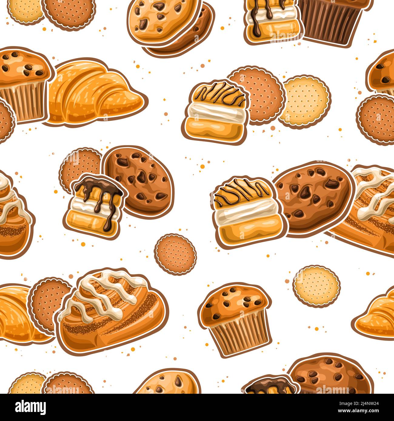 Butter cookies Stock Vector Images - Alamy