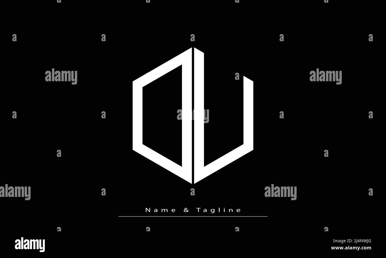 Alphabet letters Initials Monogram logo OU , UO Stock Vector Image ...