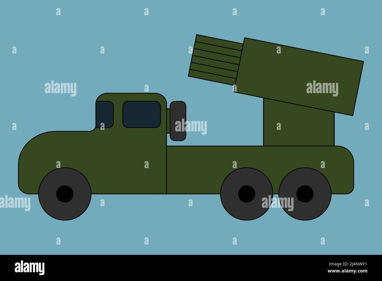 Multiple rocket launcher grad Stock Vector Images - Alamy