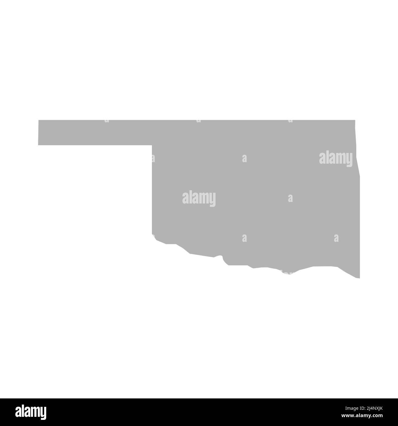 Oklahoma map vector icon on white background Stock Vector Image & Art ...