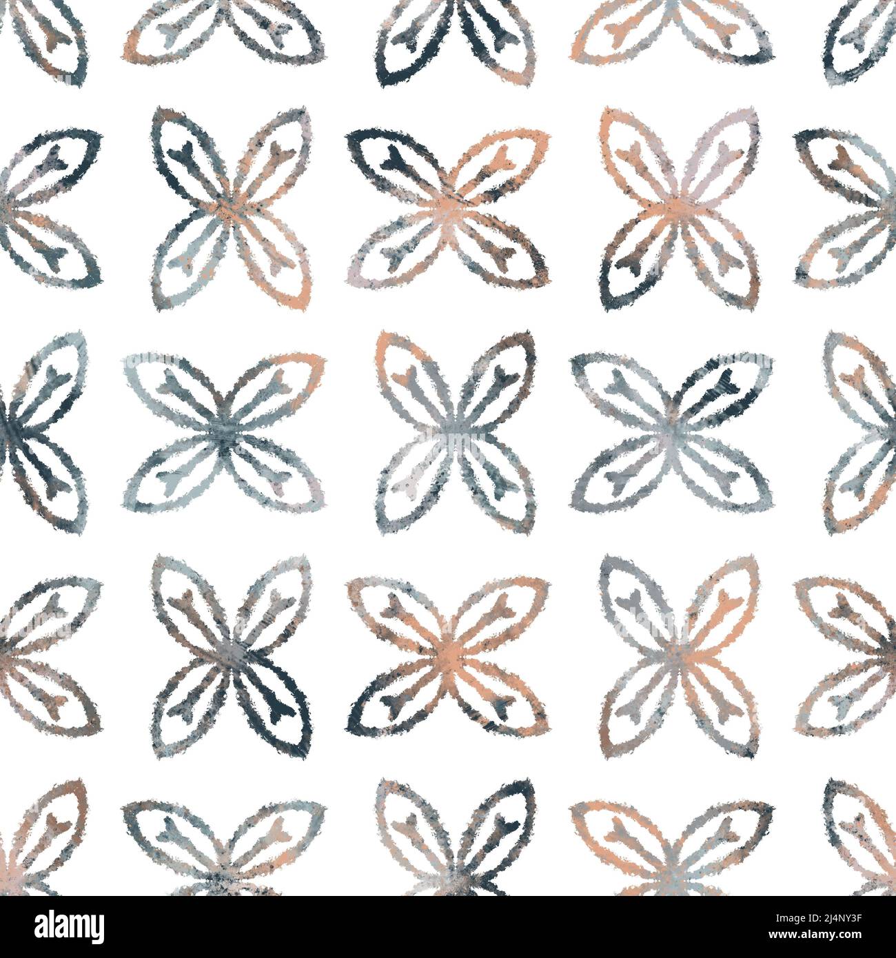 Seamless neutral tan and white distressed grungy motif surface pattern ...