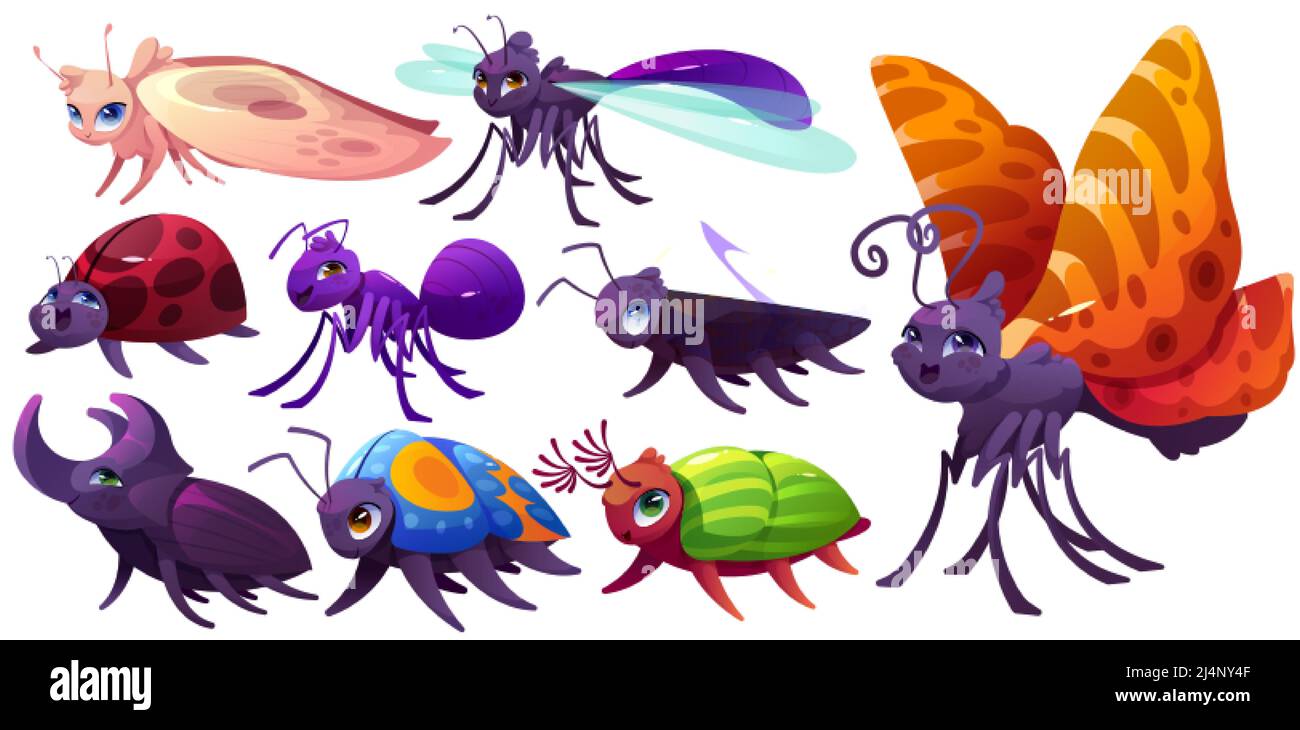 Cartoon insects hi-res stock photography and images - Alamy