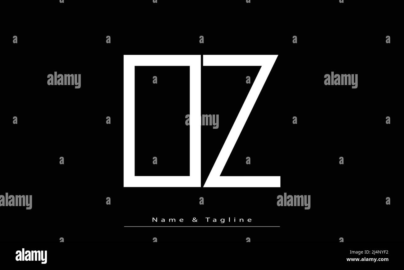 Alphabet letters Initials Monogram logo OZ , ZO Stock Vector Image ...