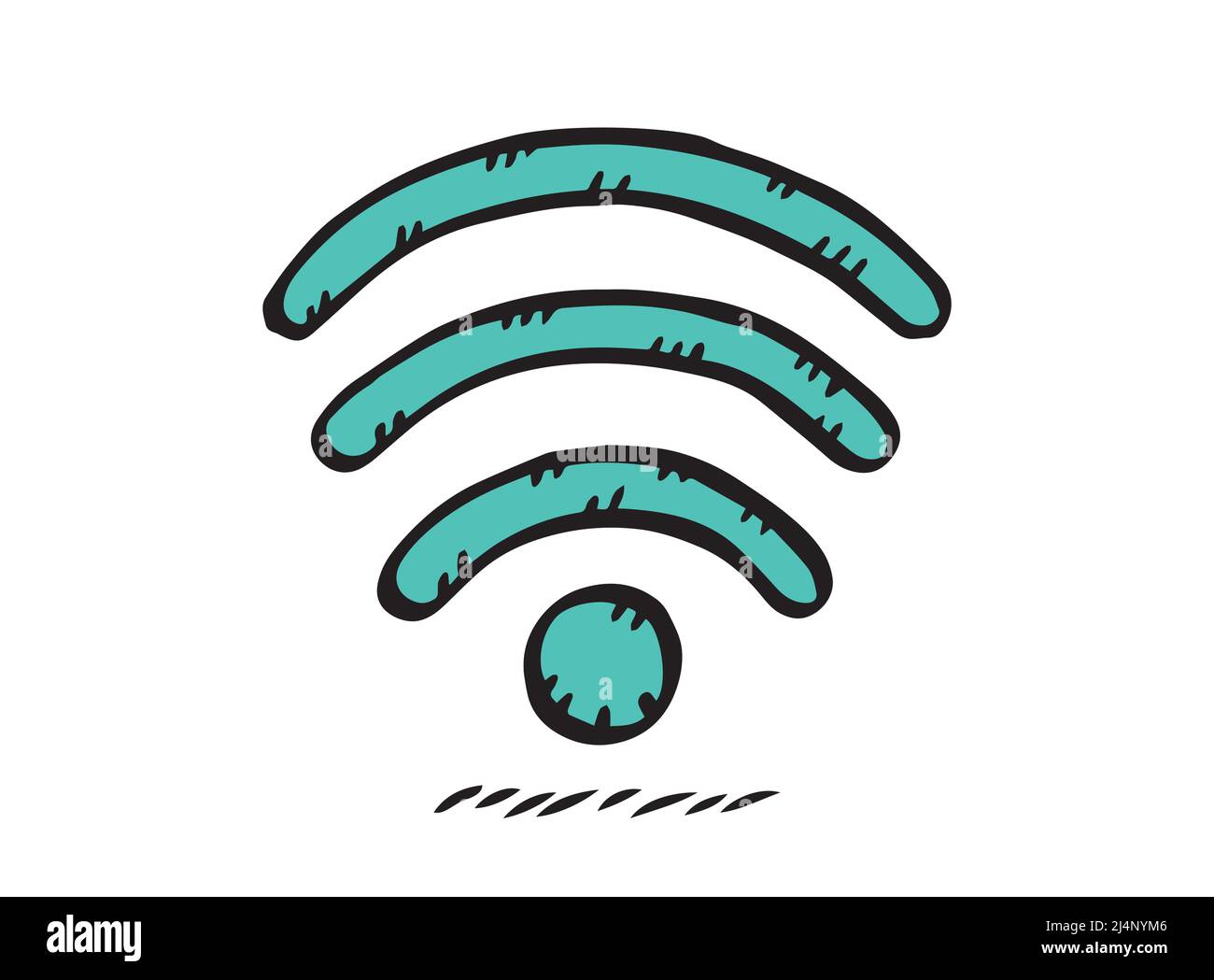 Radio device icon doodle Cut Out Stock Images & Pictures - Alamy