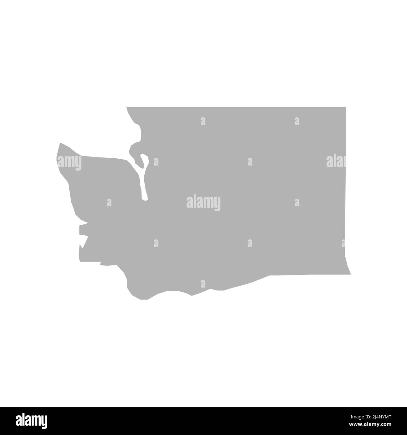 Washington map vector icon on white background Stock Vector Image & Art ...
