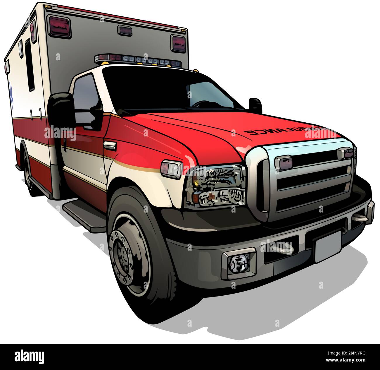 Ambulance front view usa hi-res stock photography and images - Alamy