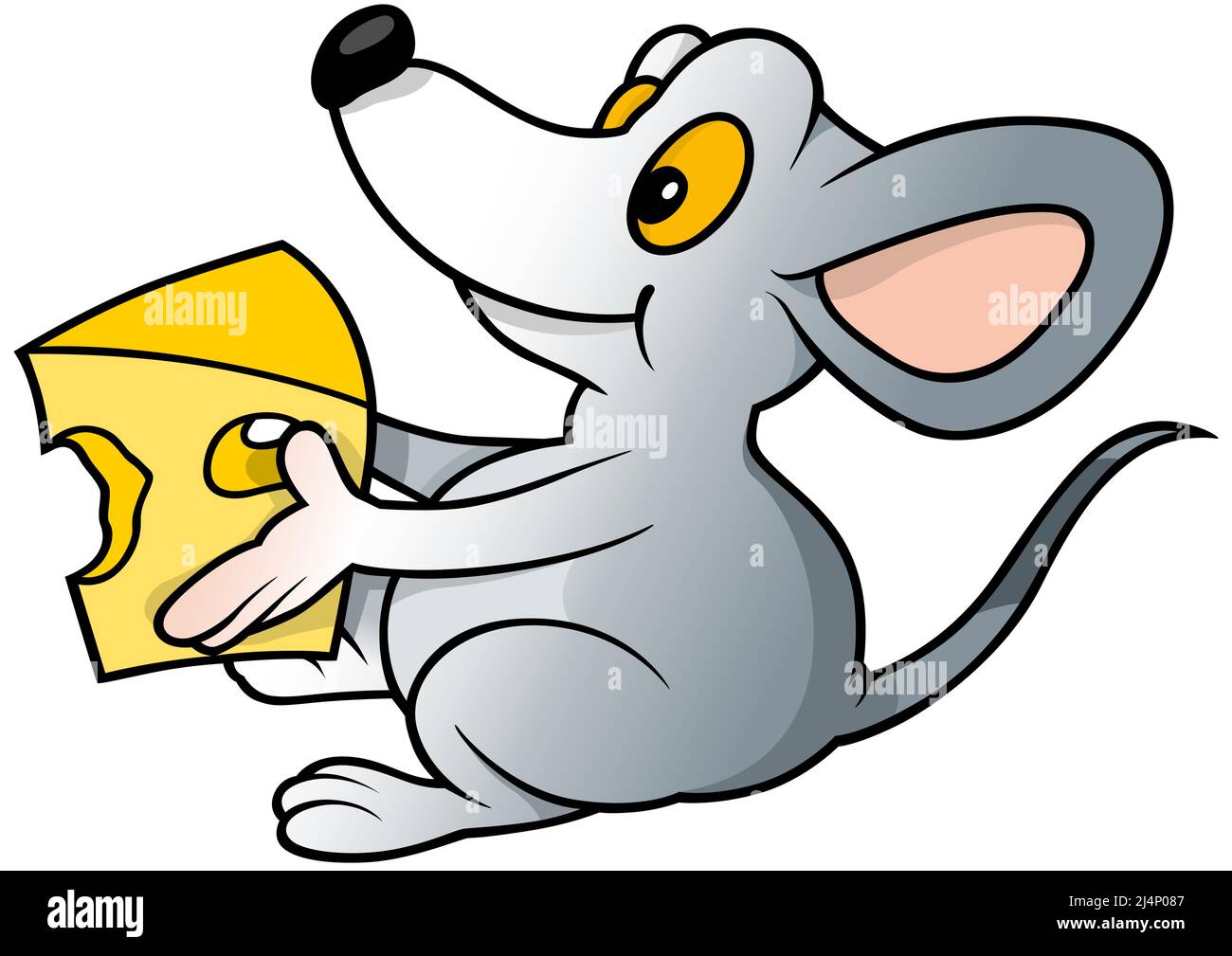 Adorable mouse with cheese clipart hi-res stock photography and images ...