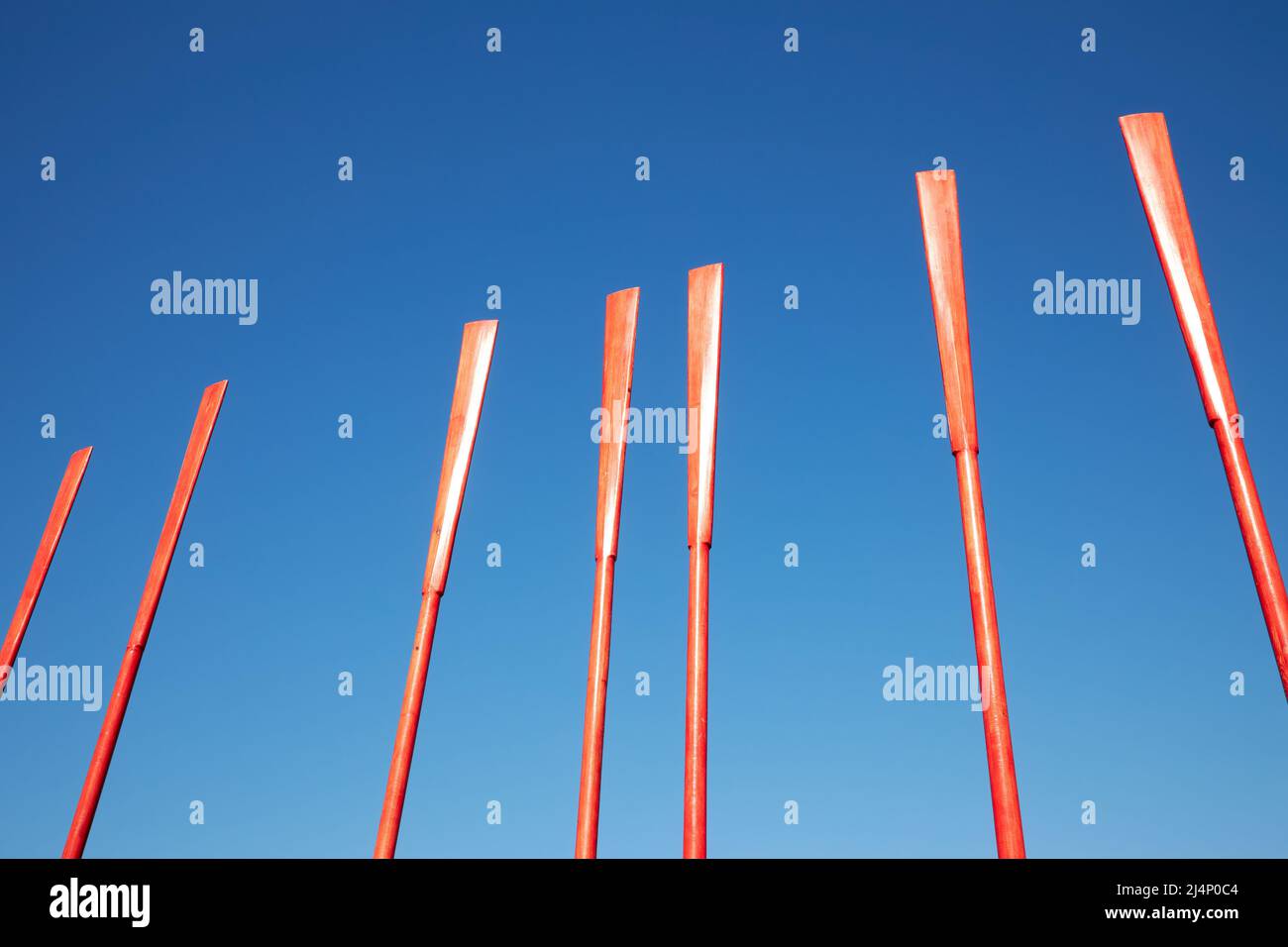Red oars hi-res stock photography and images - Alamy