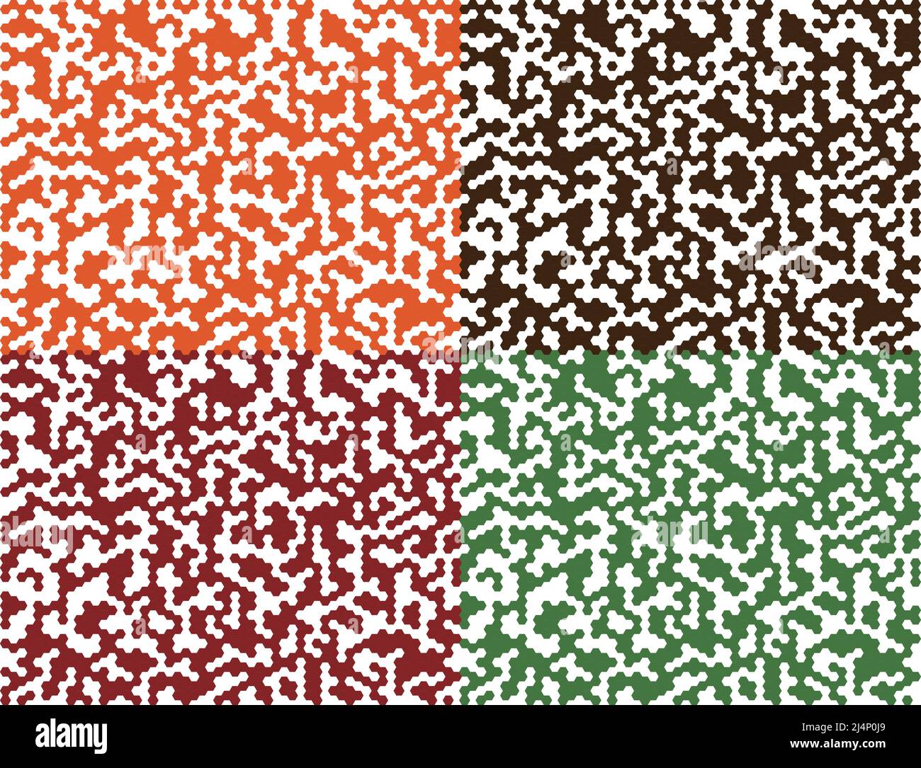 Pattern of hexagon spots, vector illustration seamless. Repeating ...