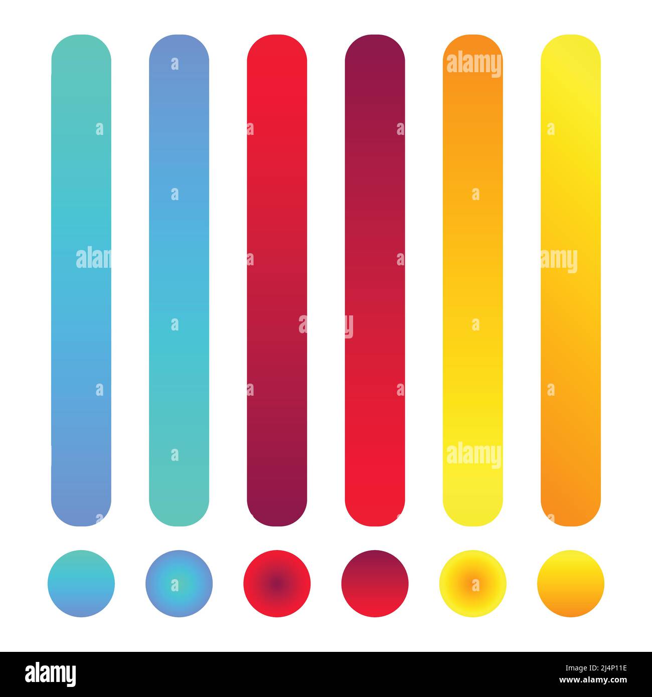 Beautiful gradient collection. multicolor green purple yellow orange ...