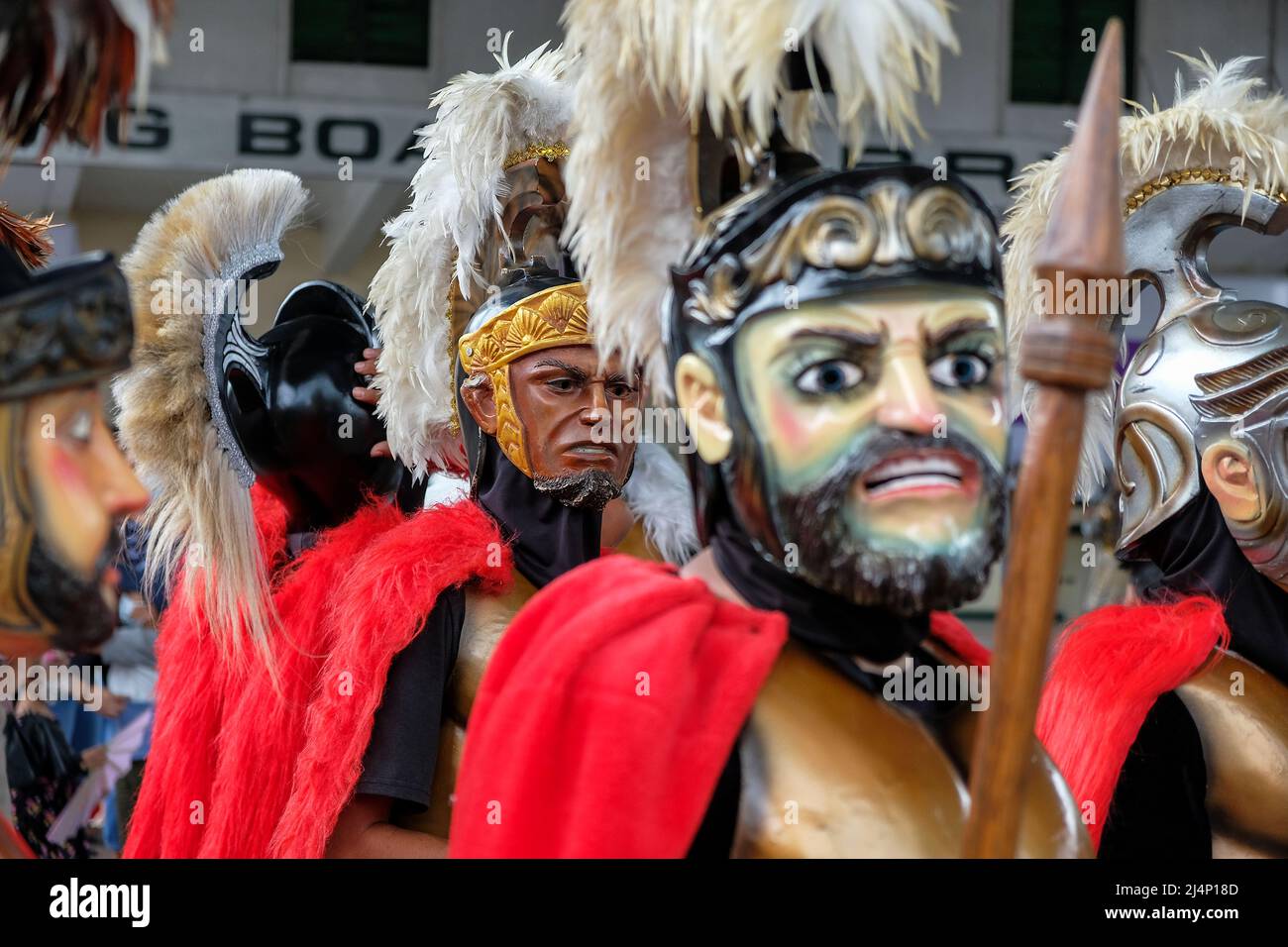 Boac, Philippines - April 2022: Participants of the Moriones Festival ...