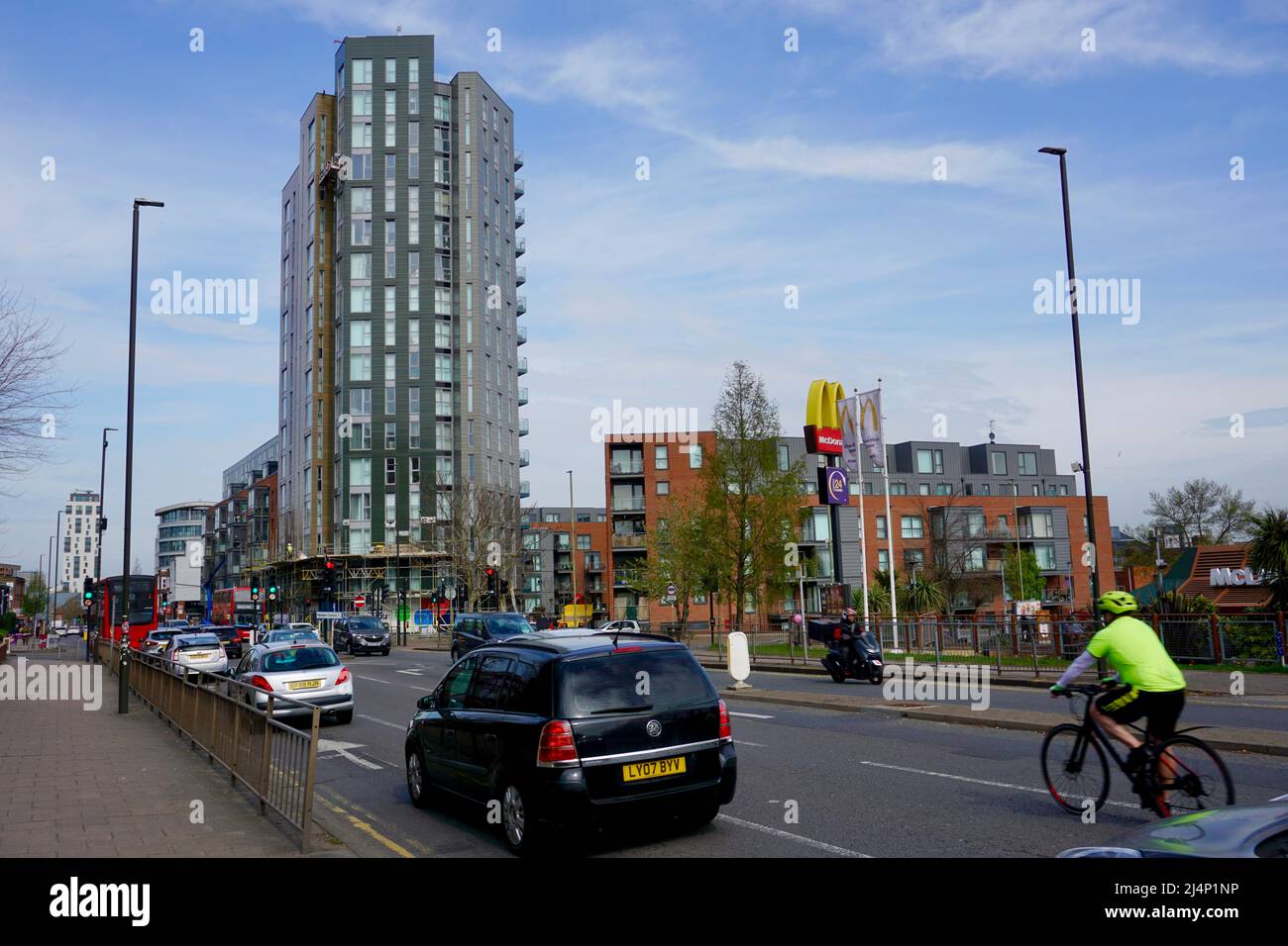 Street view in Colindale, London, United Kingdom Stock Photo - Alamy