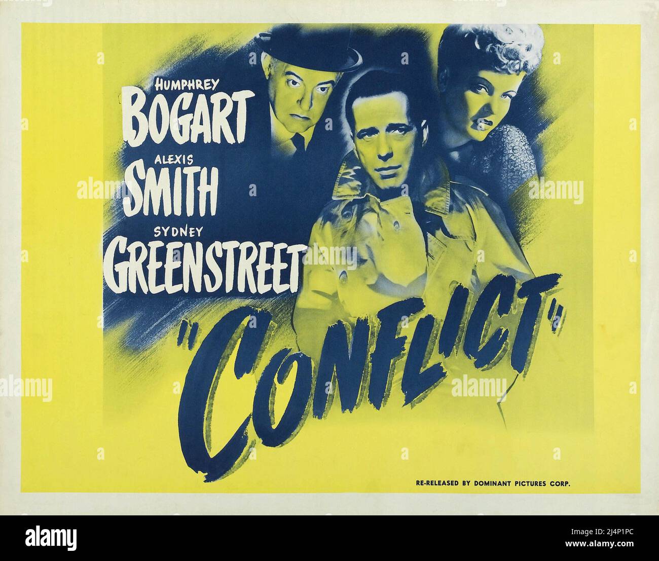 HUMPHREY BOGART and ALEXIS SMITH in CONFLICT (1945), directed by CURTIS ...