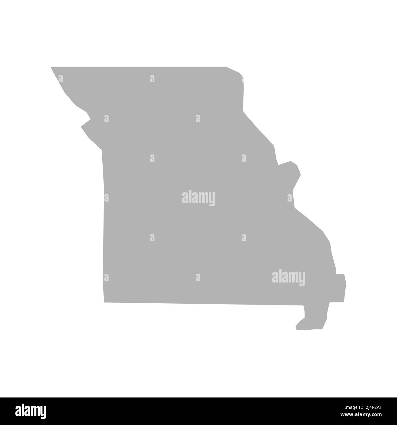 Missouri map vector icon on white background Stock Vector Image & Art ...