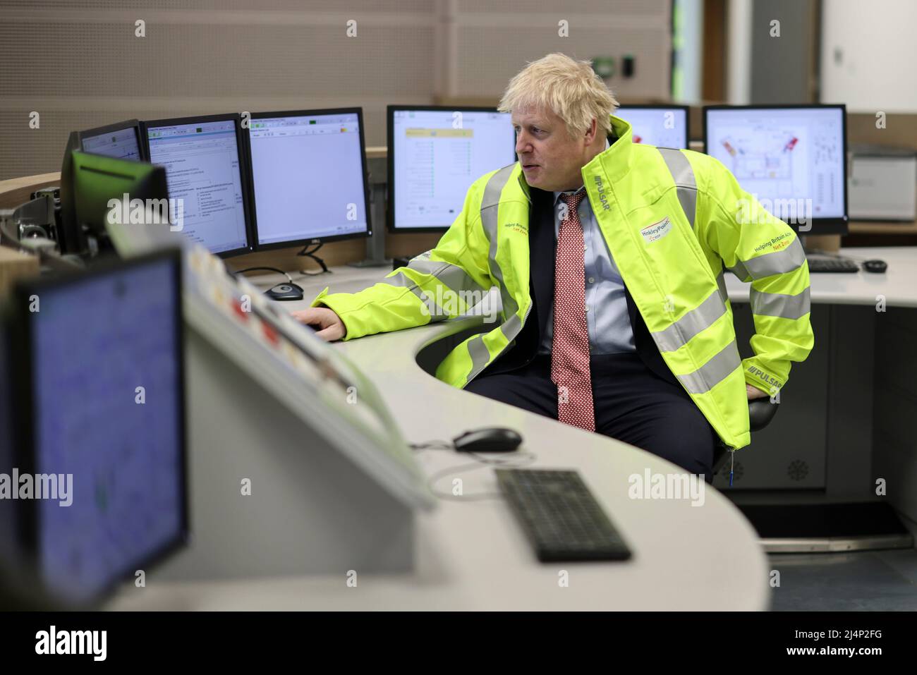 BRIDGWATER, ENGLAND, UK - 07 April 2022 - UK Prime Minister Boris ...
