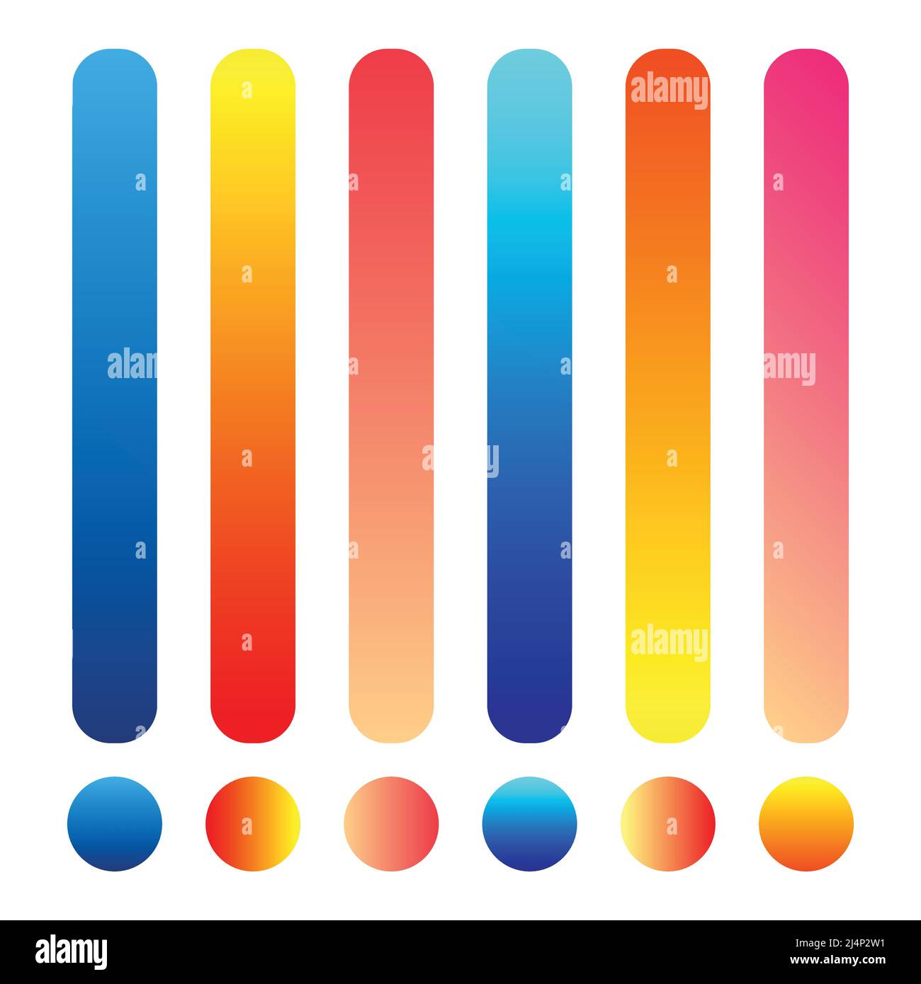 Beautiful gradient collection. multicolor green purple yellow orange ...