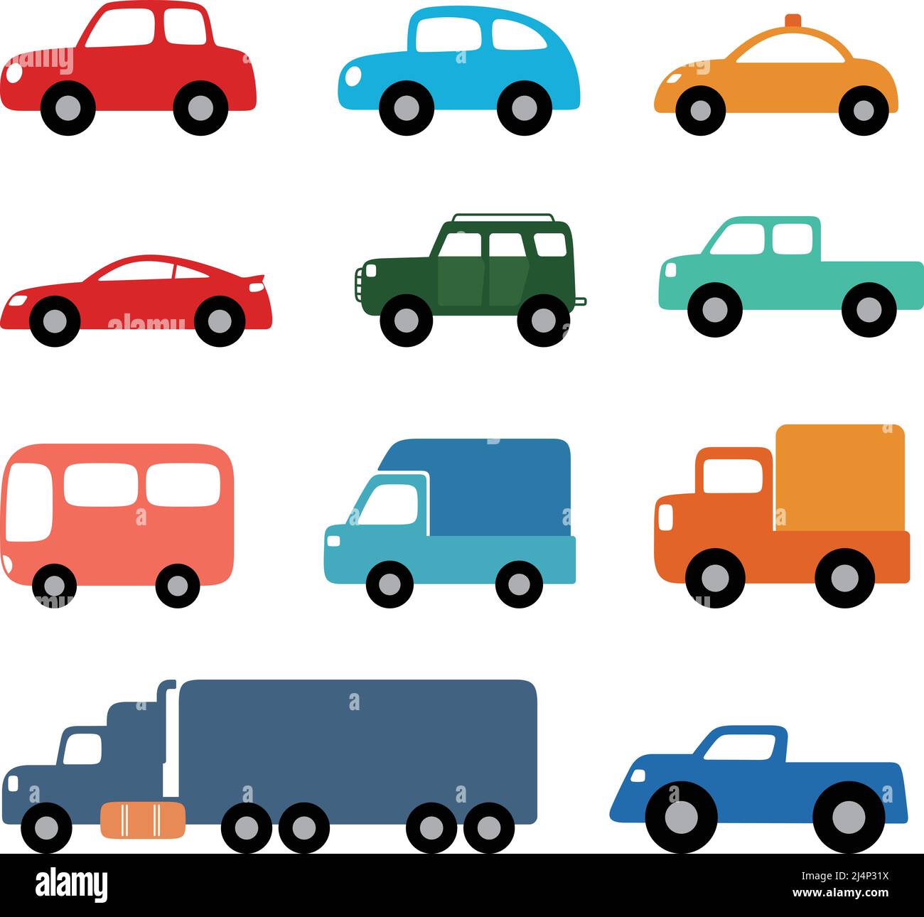 Car clip art outline hi-res stock photography and images - Alamy