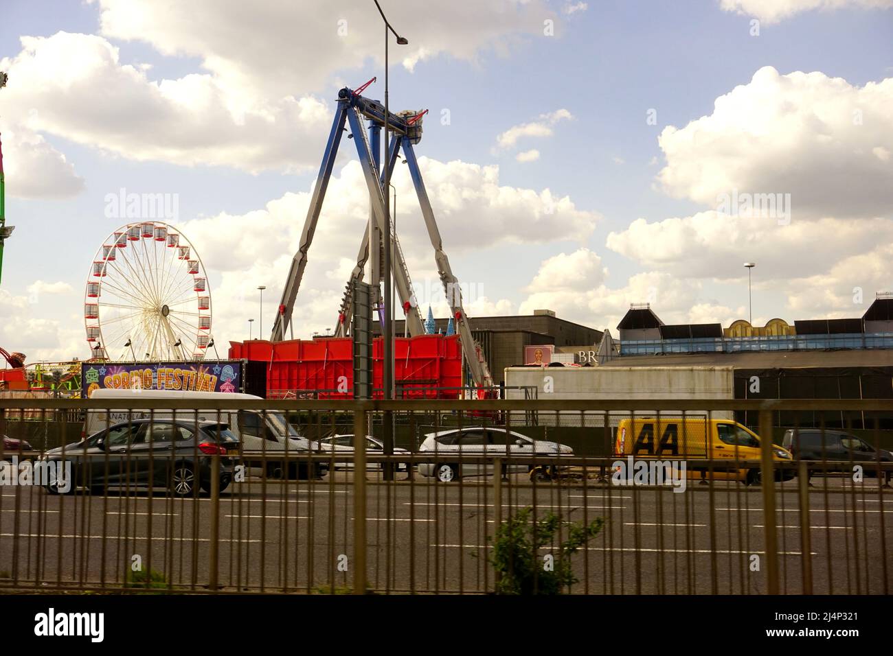 Spring Festival fun fair at Brent Cross, London, United Kingdom Stock ...