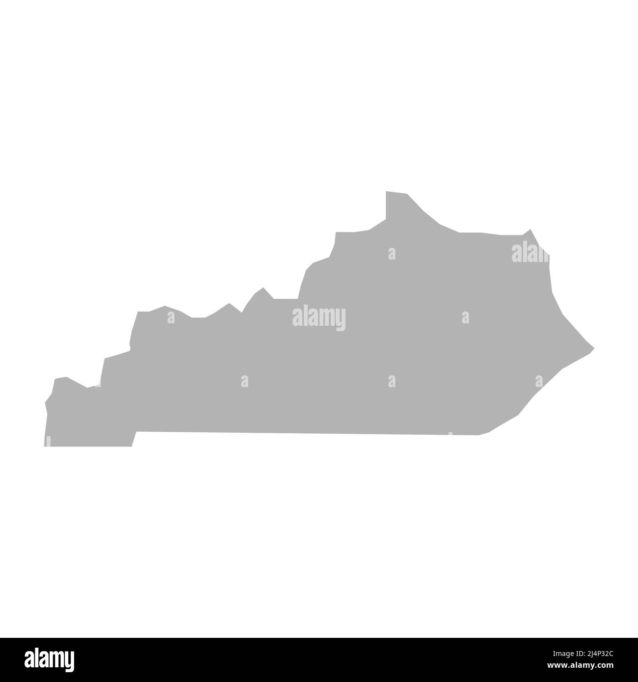 Kentucky map vector icon on white background Stock Vector Image & Art ...