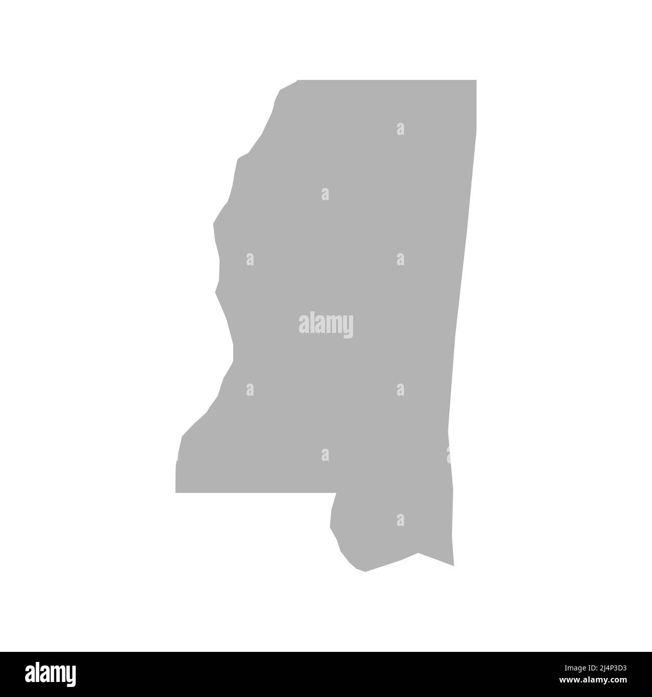 Mississippi map vector icon on white background Stock Vector Image ...
