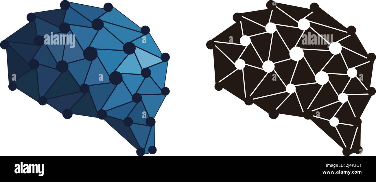 human brain and artificial intelligence concept, computational ...