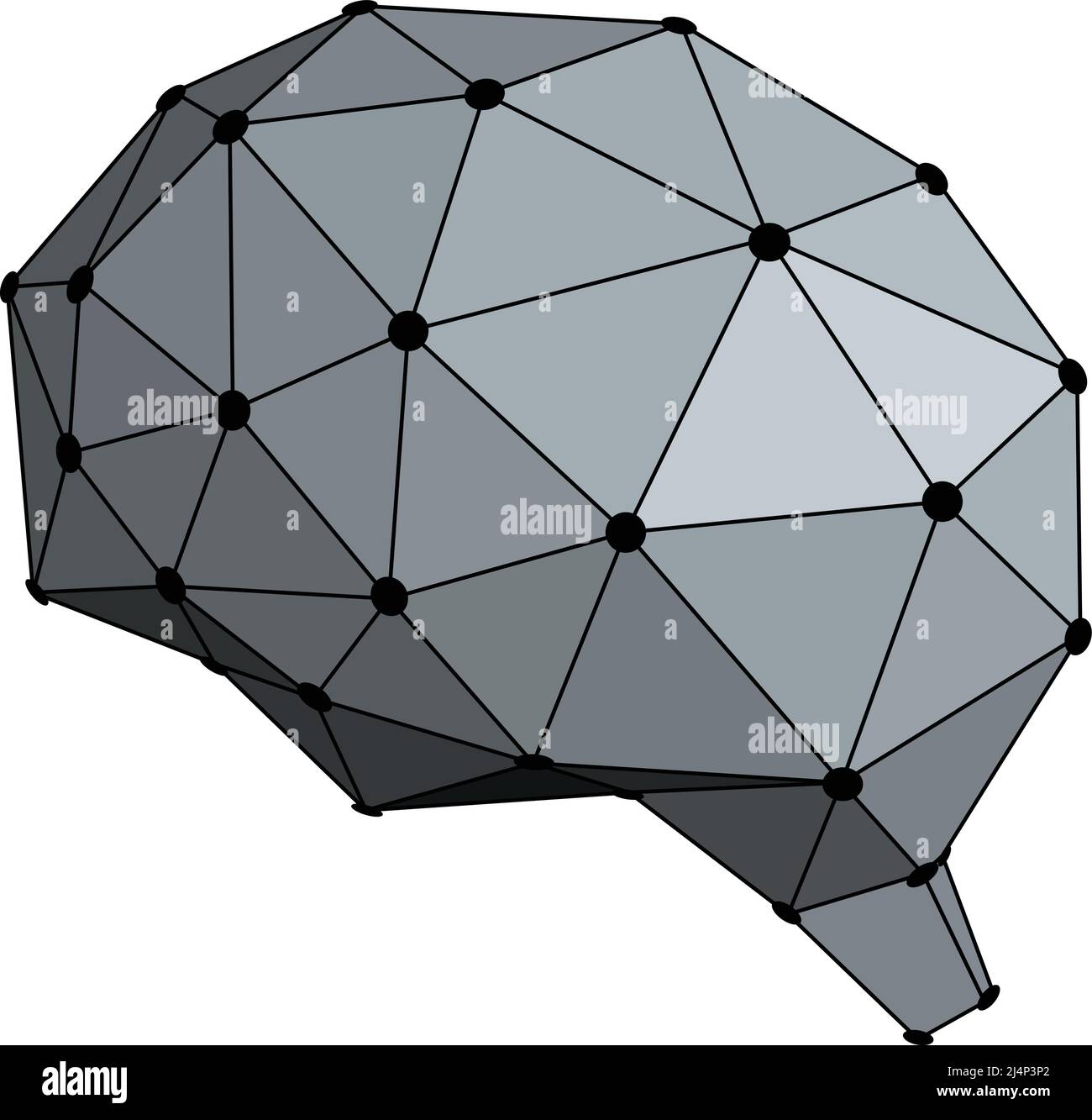 Image digital human brain Stock Vector Images - Alamy