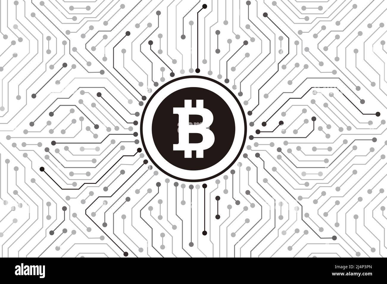 Bitcoin digital currency, futuristic digital money, vector illustration Stock Vector Image & Art ...