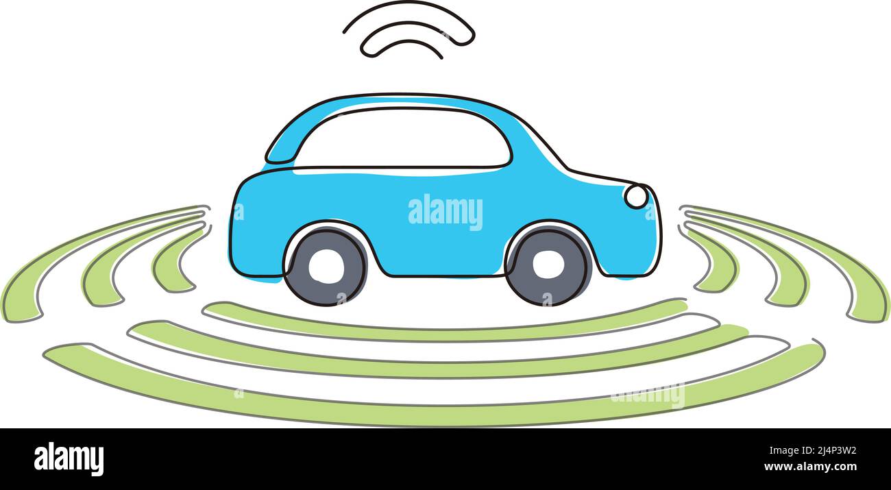 Green electric self-driving car icon Stock Vector Image & Art - Alamy