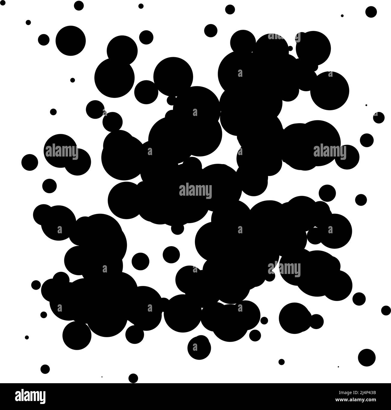 Abstract overlapping circles pattern vector illustraiton. Stock vector ...