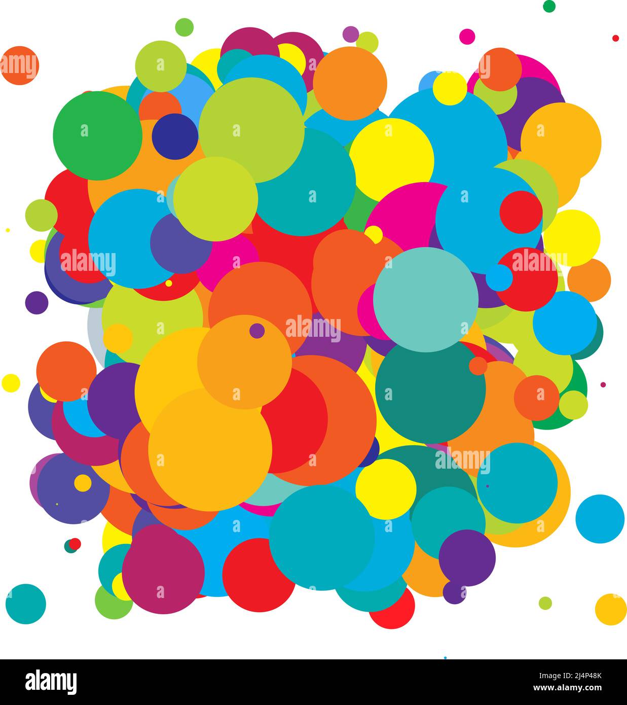 Abstract overlapping circles pattern vector illustraiton. Stock vector ...