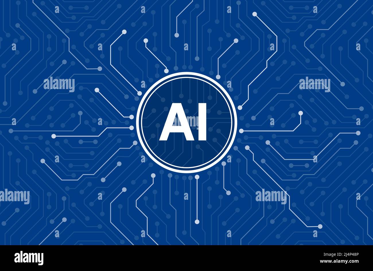 Artificial intelligence concept. vector illustration Stock Vector Image ...