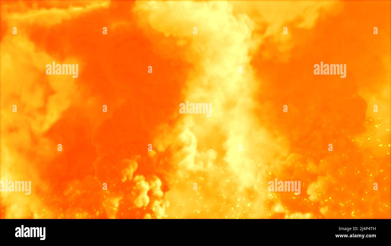 Bright war or battle actions backdrop with burning fire of fire ...