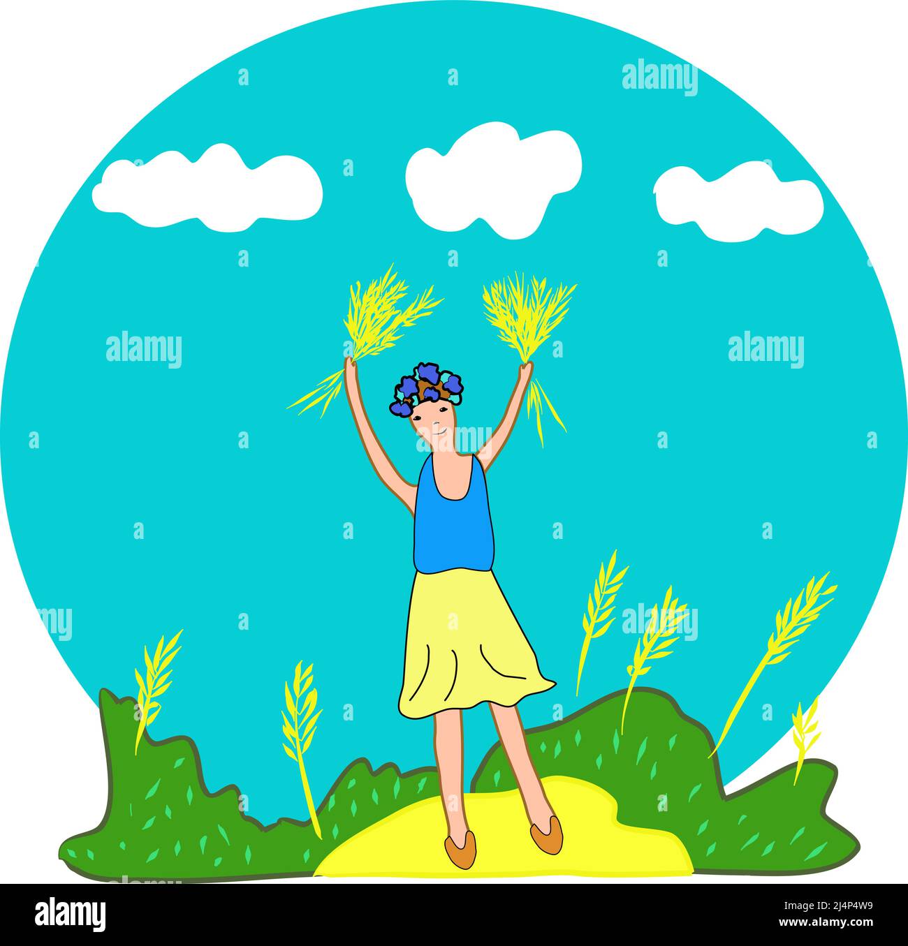 Ukraine person of color Stock Vector Images - Alamy