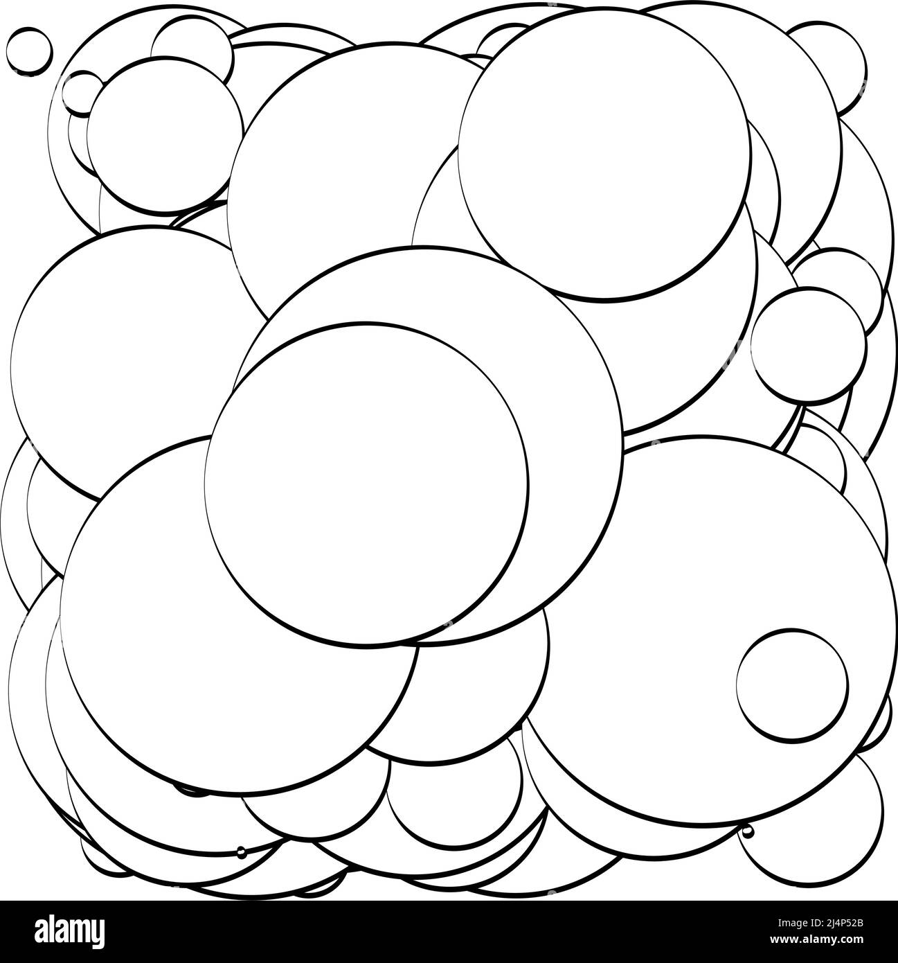 Abstract overlapping circles pattern vector illustraiton. Stock vector ...