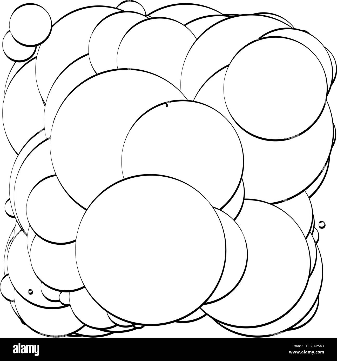 Abstract overlapping circles pattern vector illustraiton. Stock vector ...