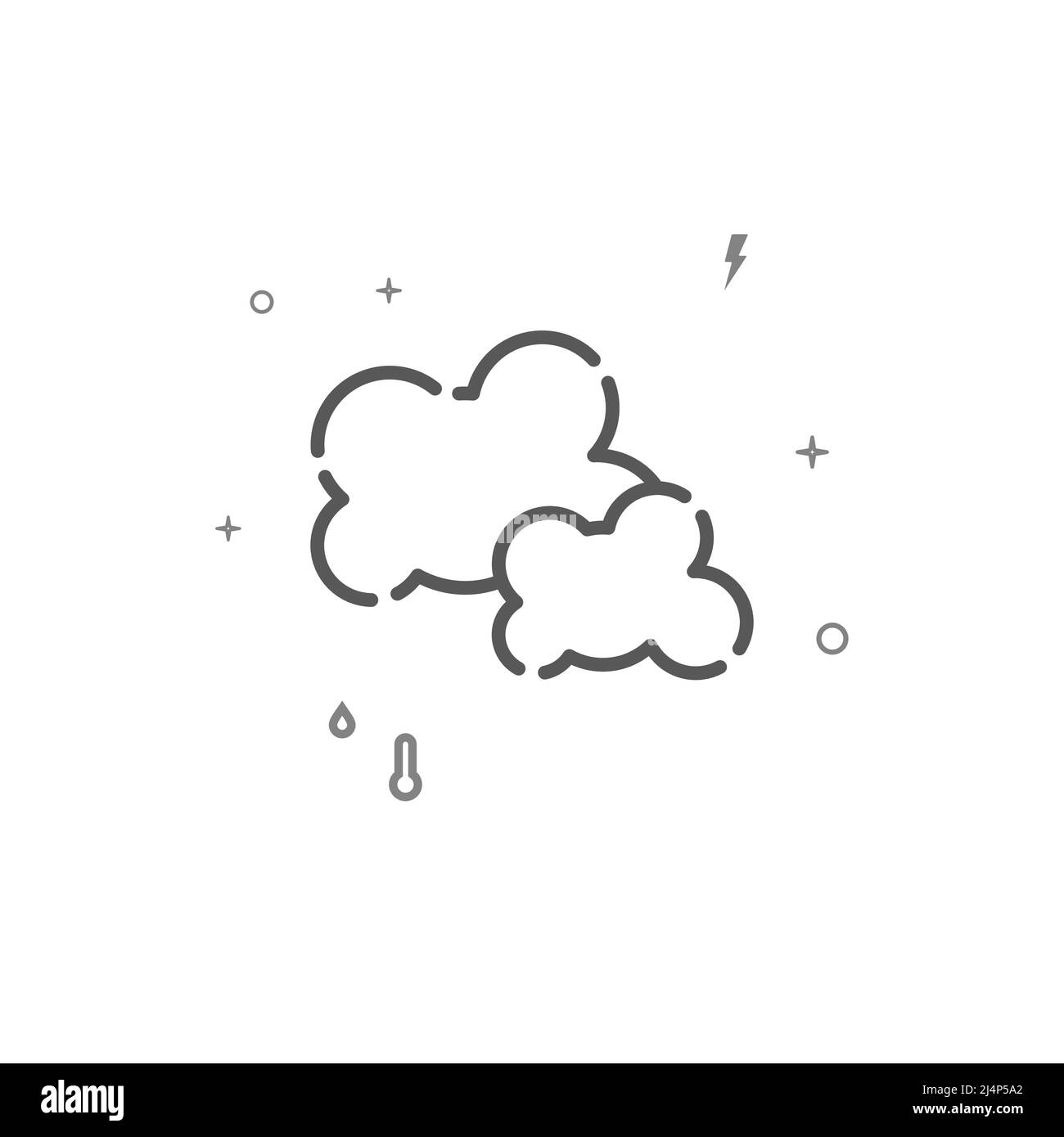 Mainly cloudy Stock Vector Images - Alamy