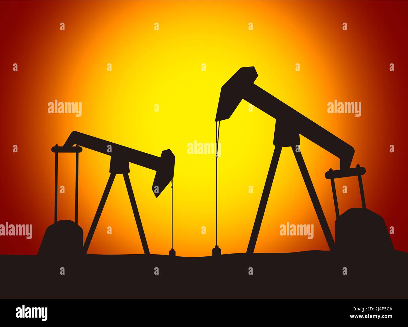 Oil pump gas production in Stock Vector Images - Alamy