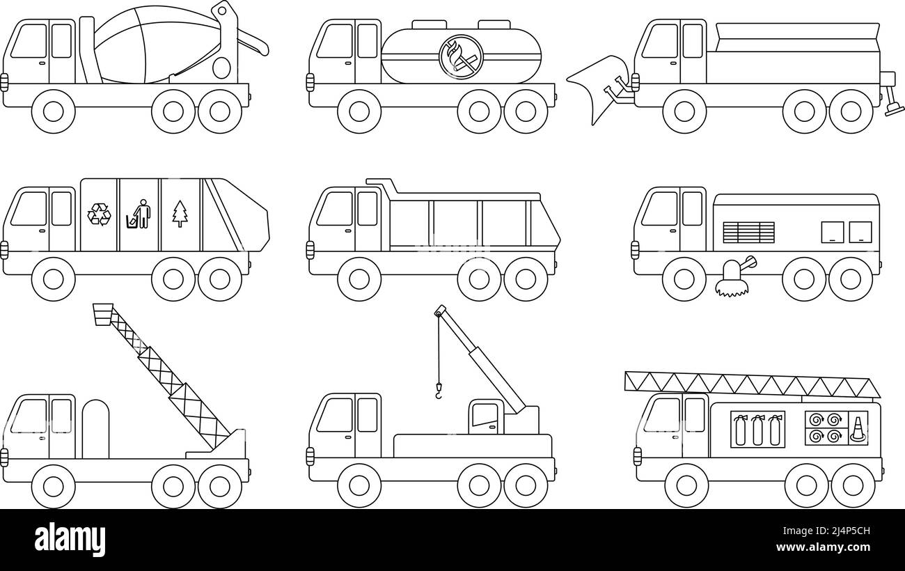 Truck cargo icon outline Stock Vector Images - Alamy