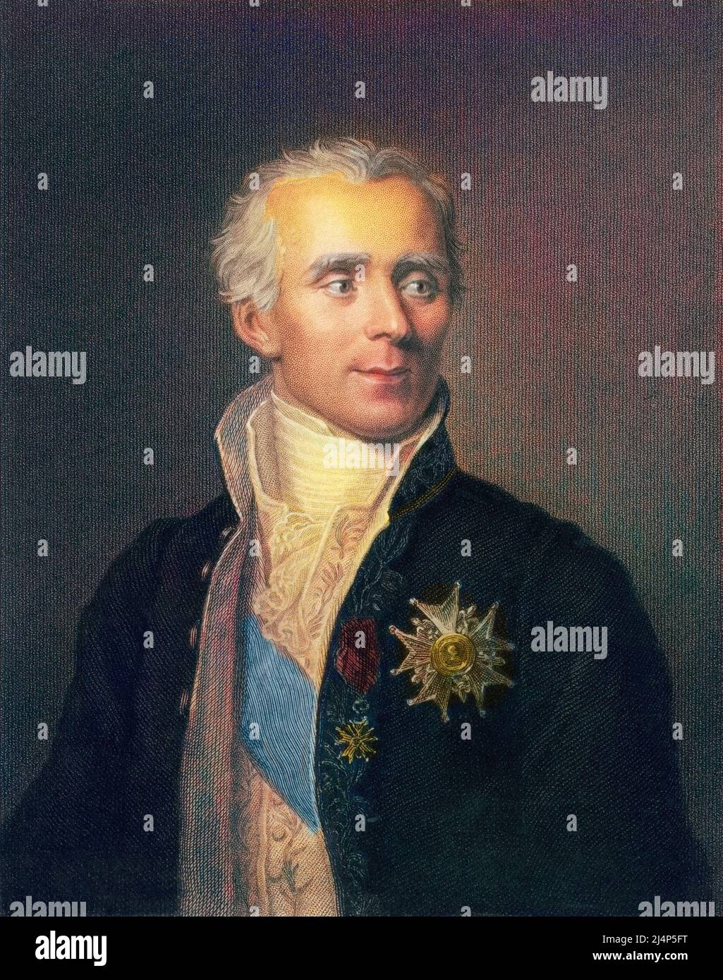 Portrait de Pierre Simon, marquis de Laplace, mathematicien et ...