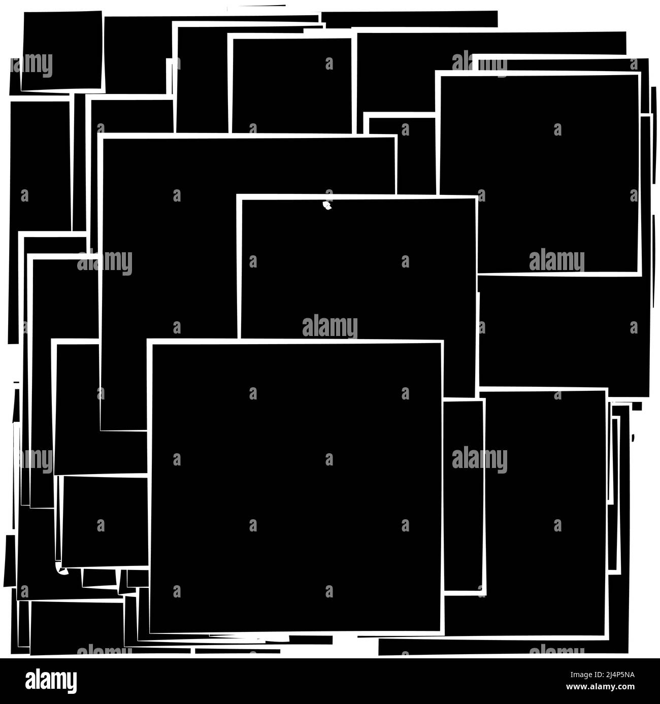 Abstract overlapping squares pattern vector illustraiton. Stock vector illustration, clip-art ...