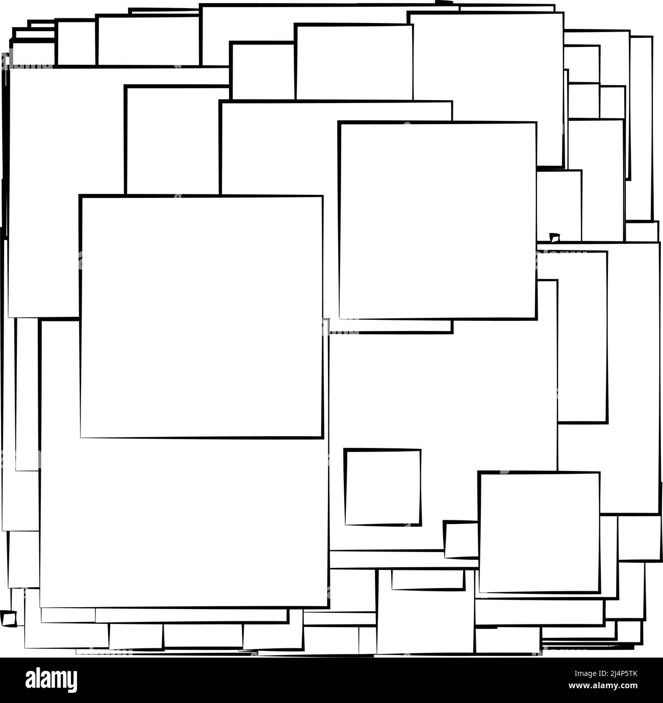 Abstract overlapping squares pattern vector illustraiton. Stock vector ...