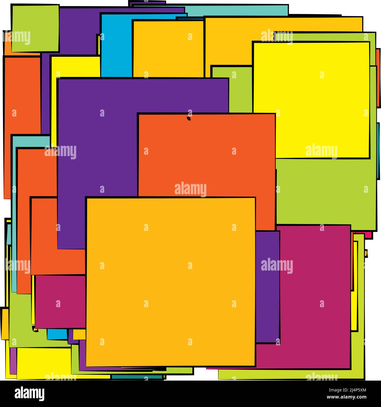 Abstract overlapping squares pattern vector illustraiton. Stock vector ...